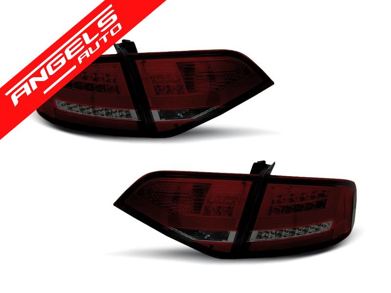 Stopuri LED compatibile cu Audi A4 B8 (2008-2011) Rosu Fumuriu | Angels ...